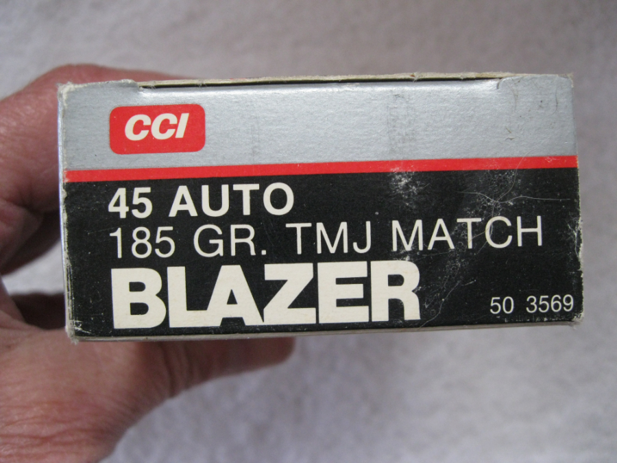 Cci Blazer 45 Auto 185 Gram Tmj Match Ammunition Ammo 50 Count Total ...