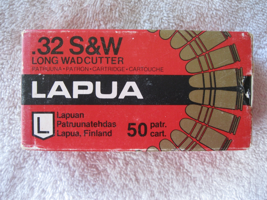 Lapua .32 S&W Long Wadcutter 98 Grains Sealed Box Reloading Components ...