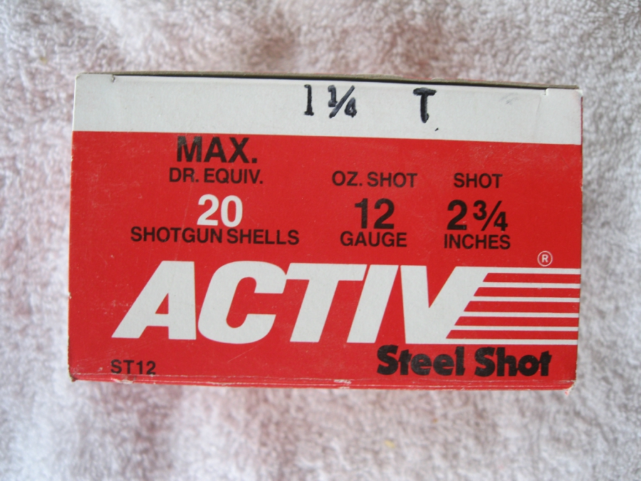 ACTIV STEEL SHOT 12 GAUGE 2 3/4 SHOTGUN SHELLS AMMUNITION ACT IV 1 1/4 ...
