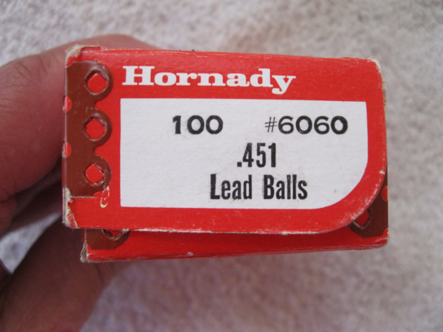 .451 Lead Round Balls Muzzleloading 100 Hornady Black Powder Shooting ...