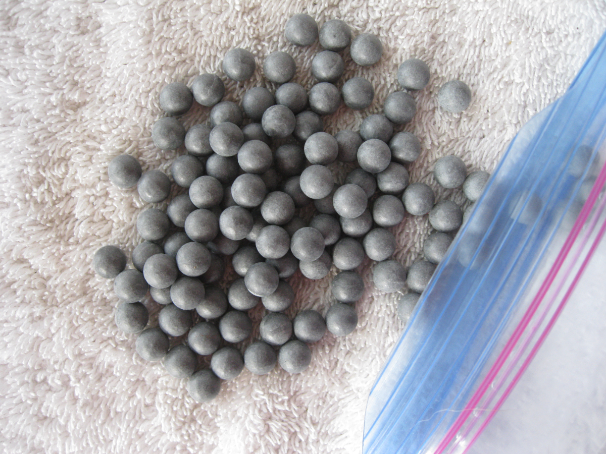 .350 Lead Round Balls 64 Grains 100 + 2 Count Muzzle Loading Black ...