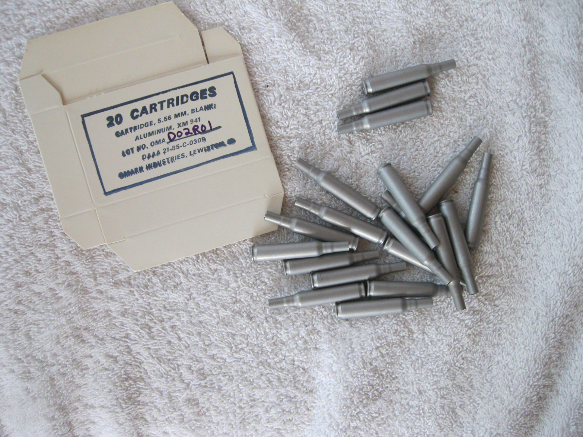 In Process Aluminum Cartridge Cases For 5.56 Training Blanks 20 Count ...