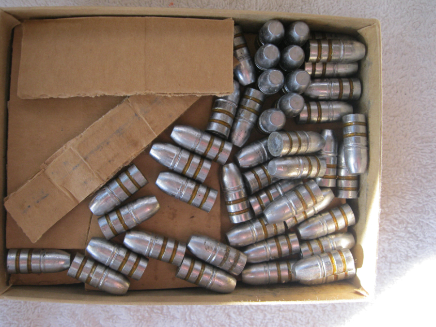 .41 Caliber .406 Dia 310 Grain Cast Flat Nose Lubed Bullets Plain Base ...