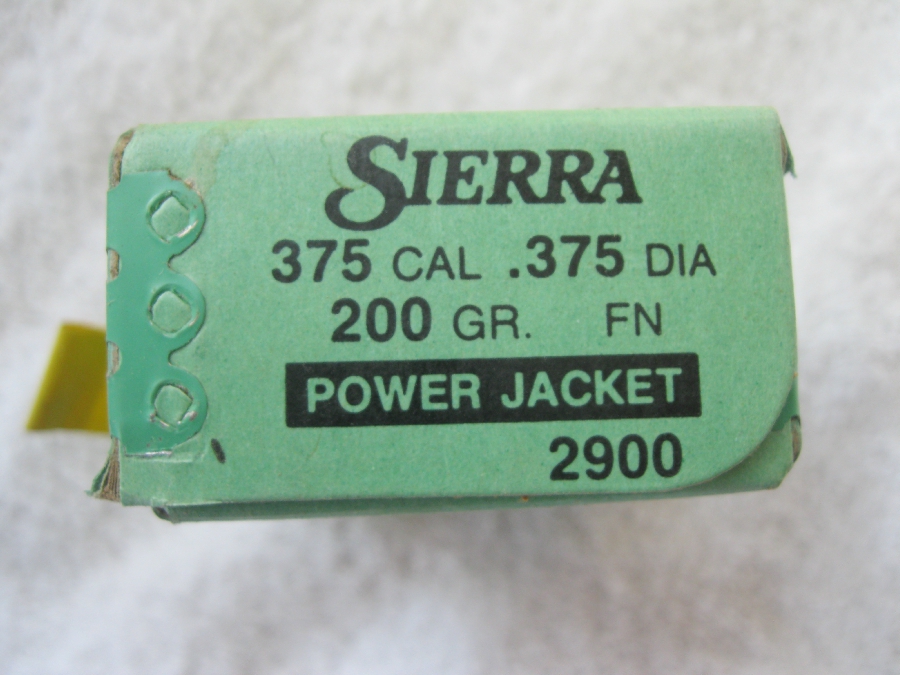 Sierra Pro-Hunter Rifle Bullets 375 Cal 200 Gr Fn Flat Nose Power ...