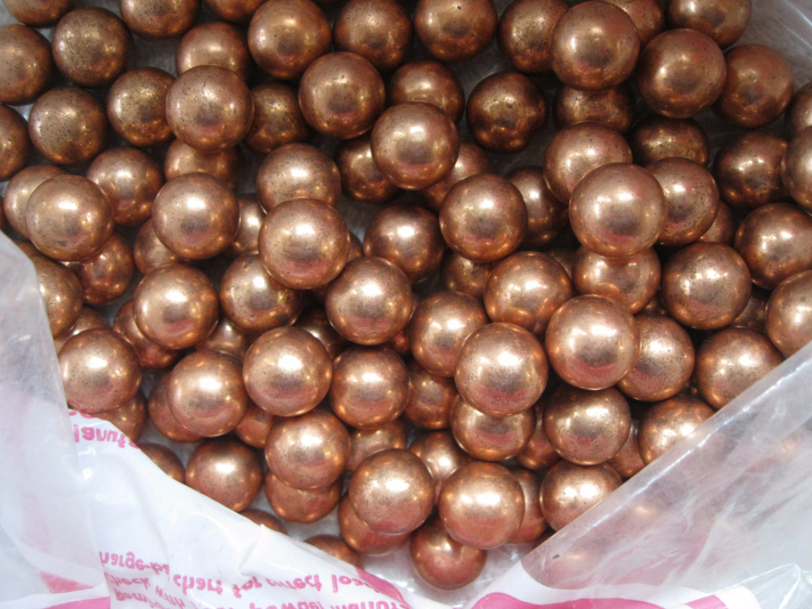 .585 Copper Plated Round Balls Muzzle Loading 25 Plus 1 Count Black ...