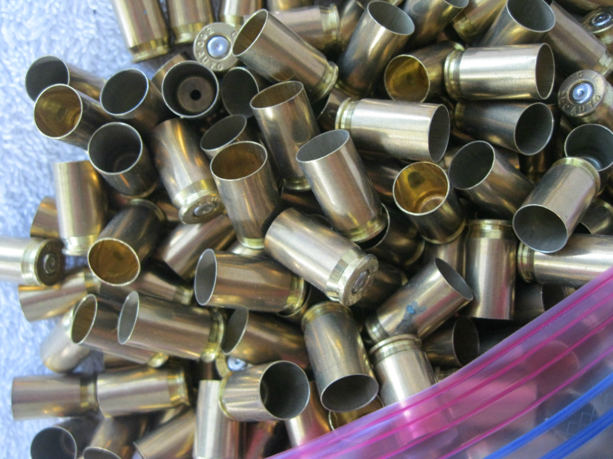 .380 Auto Primer Tested Brass Cartridge Cases 250 Count Reloading ...