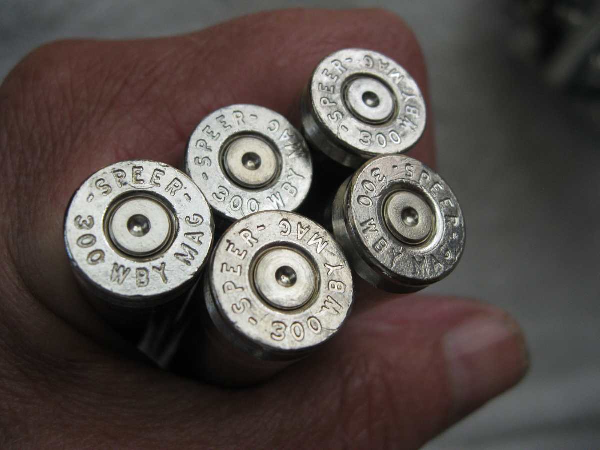 .300 Weatherby Magnum Nickel Plated Once-Fired Cartridge Cases 39 Count ...