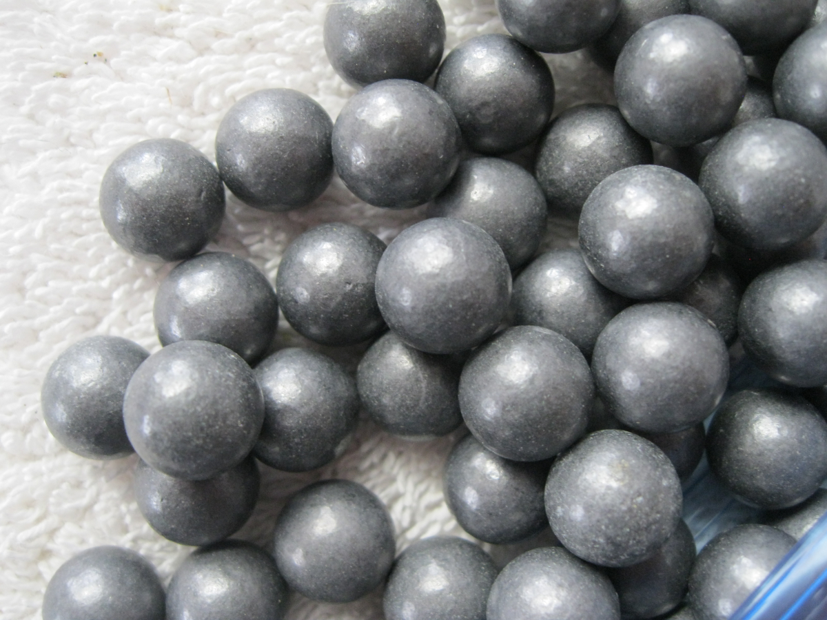 .445 Dia. Round Lead Balls Muzzle Loading 100 Count Black Powder ...