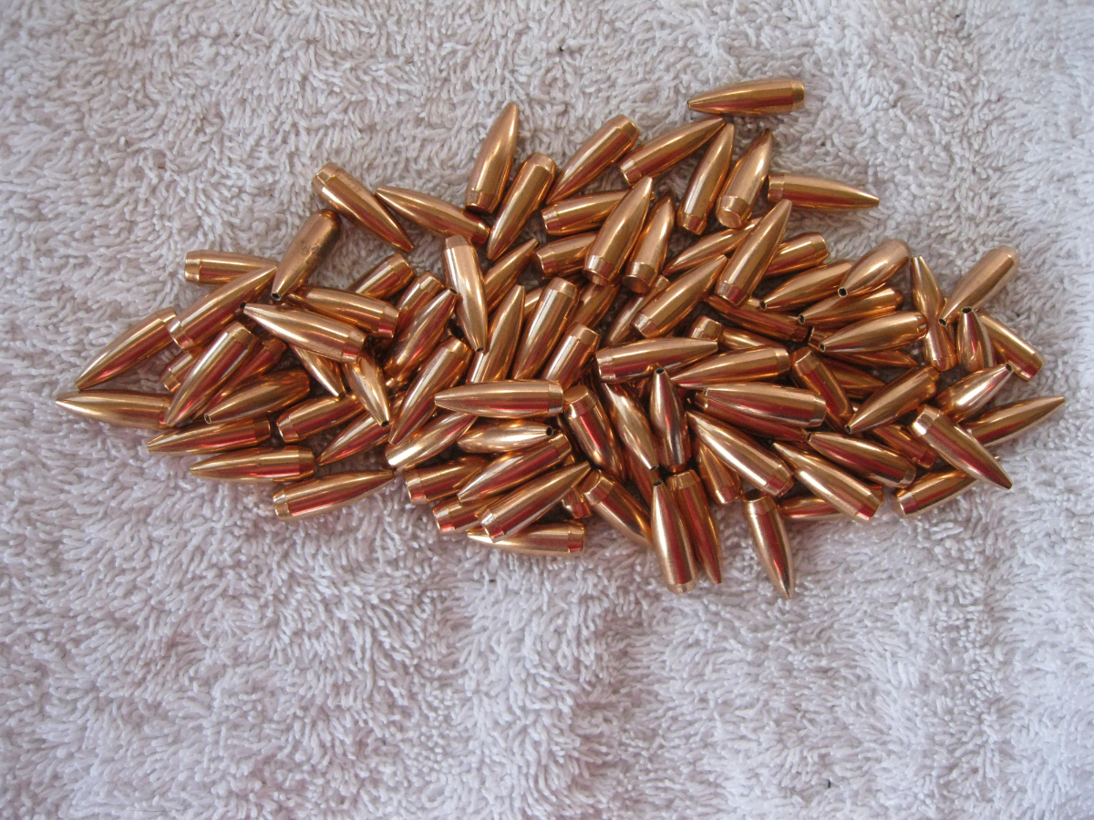 22 Caliber .224 Diameter 52 Grain Boat Tail Hollow Point Bthp Bullets ...