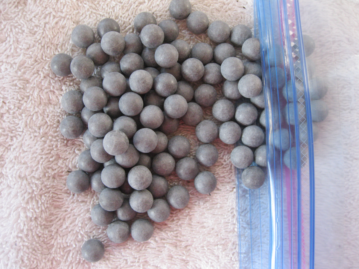 .375 Round Balls 100 Count Muzzle Loading Black Powder Shooting ...