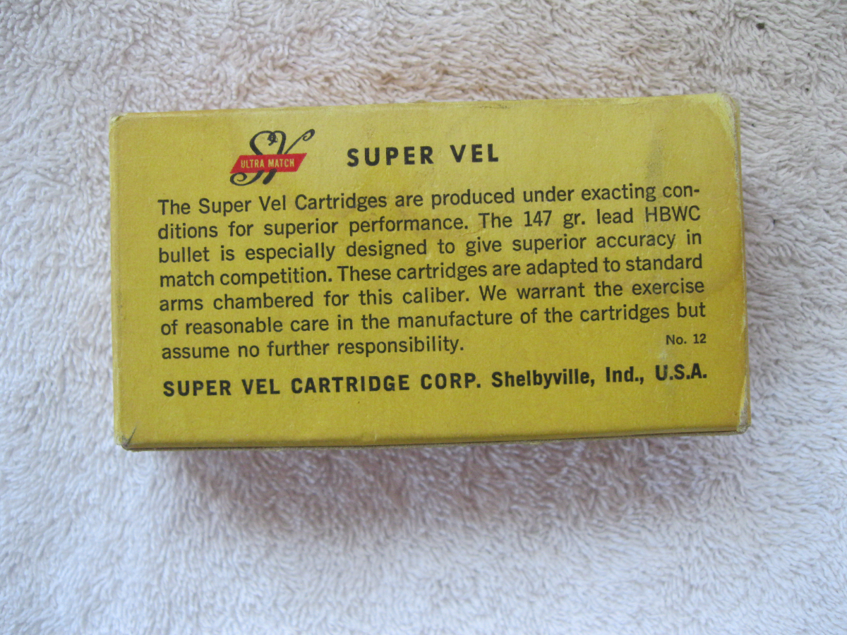 Super Vel 38 Special Ultra Match 147 Grain Lead Hollow Base Wadcutter ...