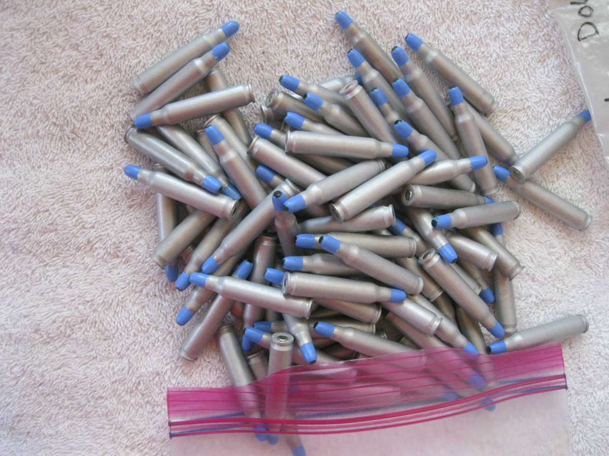 5.56mm Aluminum Case Blue & Black Tip Short Range Training Ammunition ...