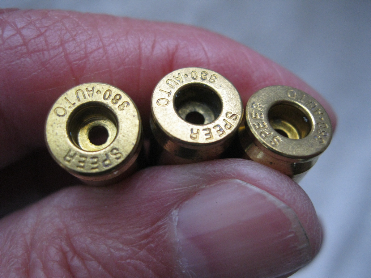 .380 Auto New Brass Cartridge Cases Reloading Components 100 Count Plus ...