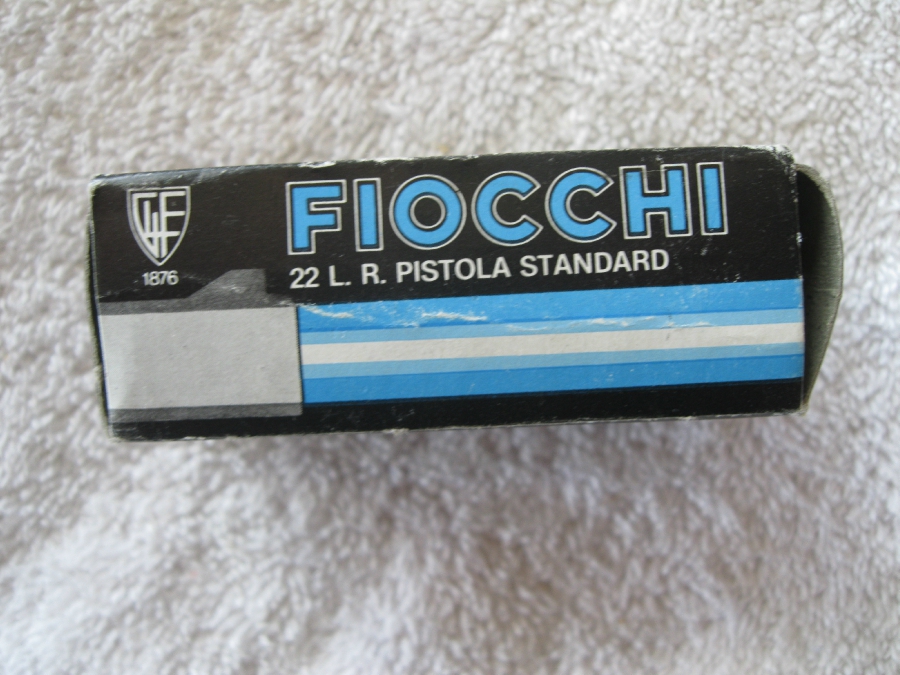 Fiocchi Match 22 L.R. Standard Pistol 50 Rounds Ammunition Ammo Rim ...