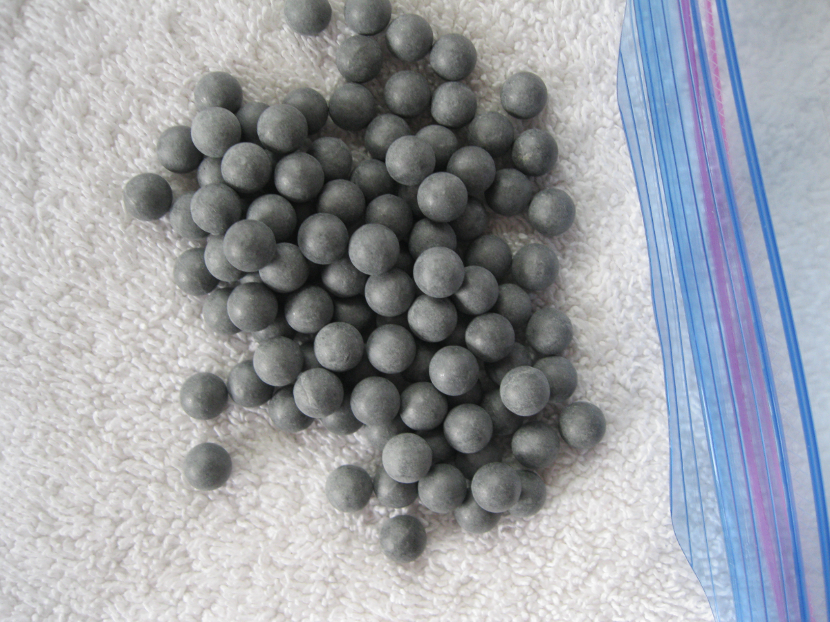 .350 LEAD ROUND BALLS 64 grains 100 + 2 count MUZZLE LOADING BLACK ...