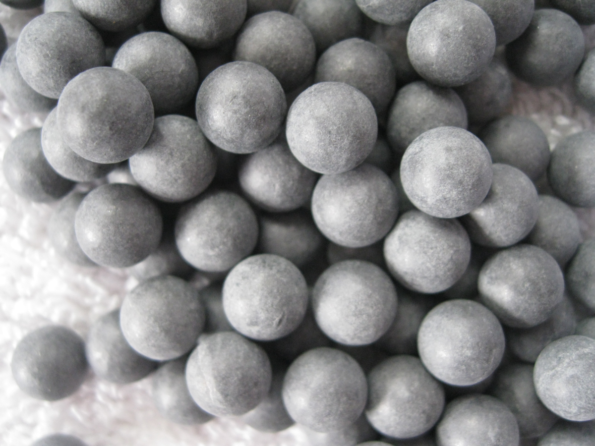 .350 Lead Round Balls 64 Grains 100 + 2 Count Muzzle Loading Black ...