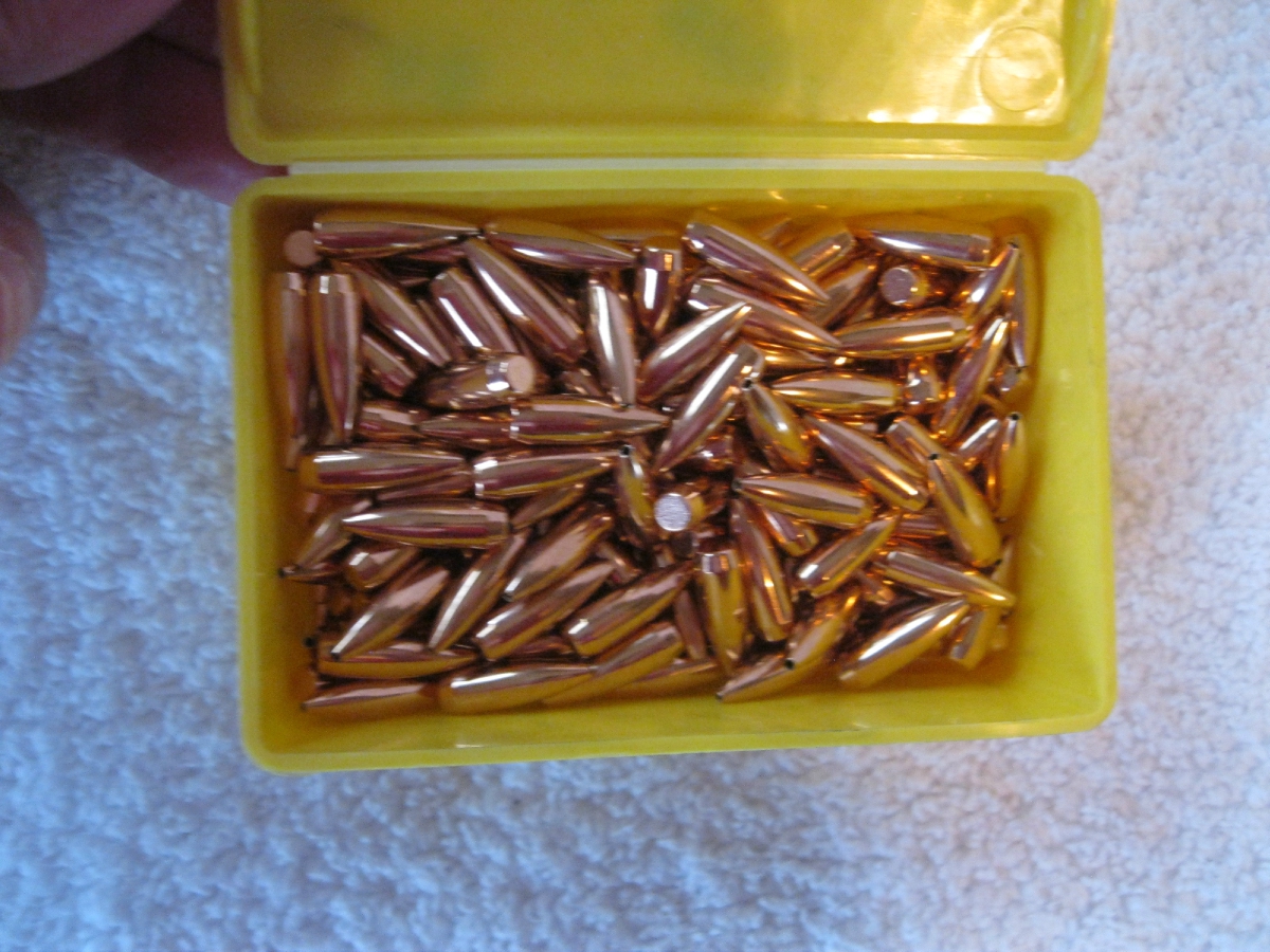 22 Caliber .224 Diameter 52 Grain Bthp Boat Tail Hollow Point Bullets ...