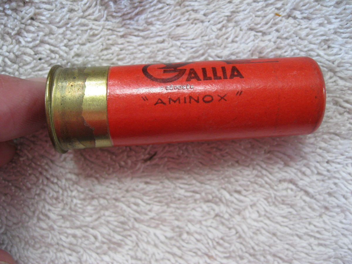 Gevelot 12 Gauge Shotgun Shells Paris Galliz Aminox 7 Roll Crimp Charge ...