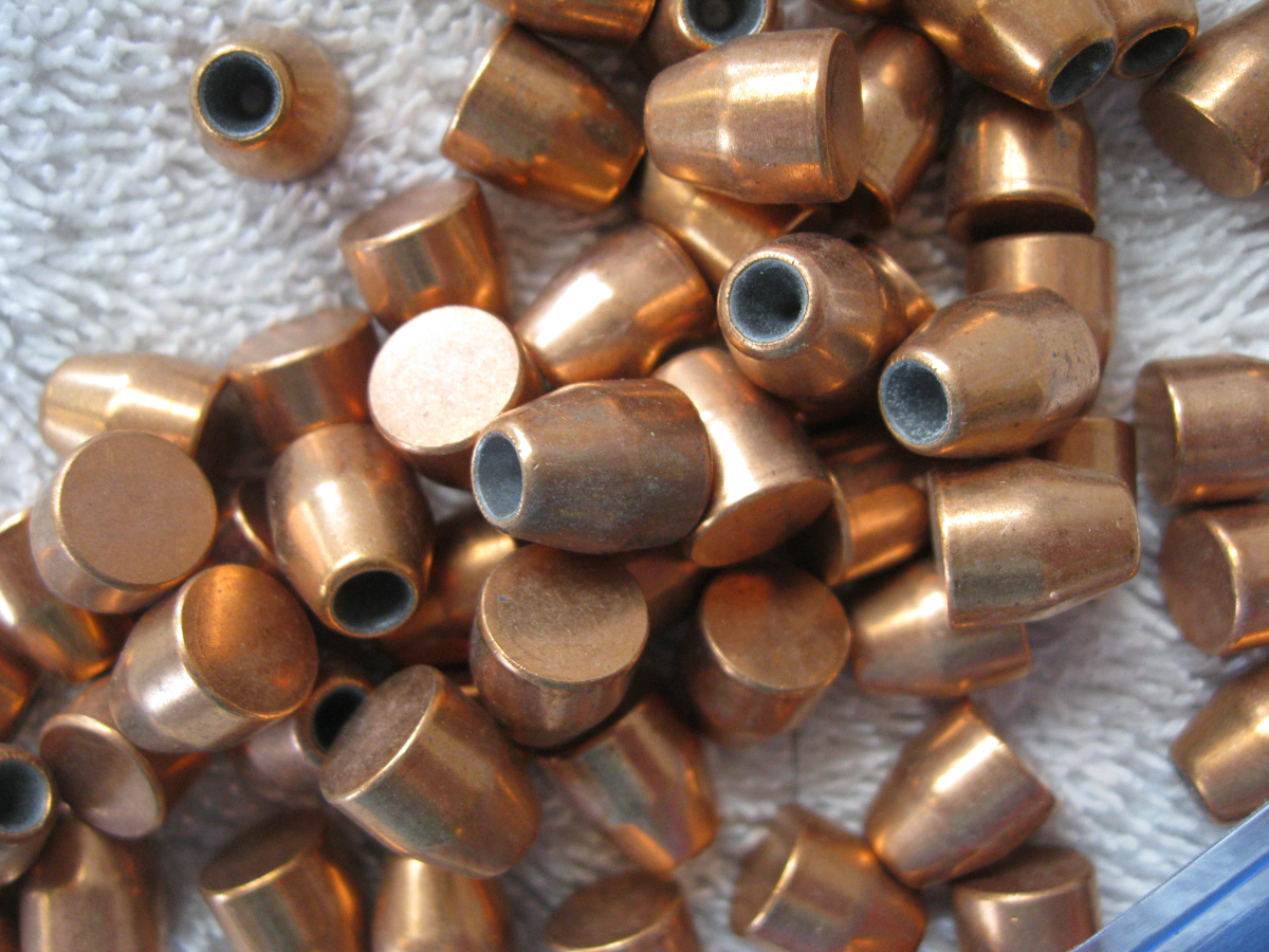 Pictures: 100 pieces .355 88 grain JHP bullets 380 ACP 9mm RELOADING ...