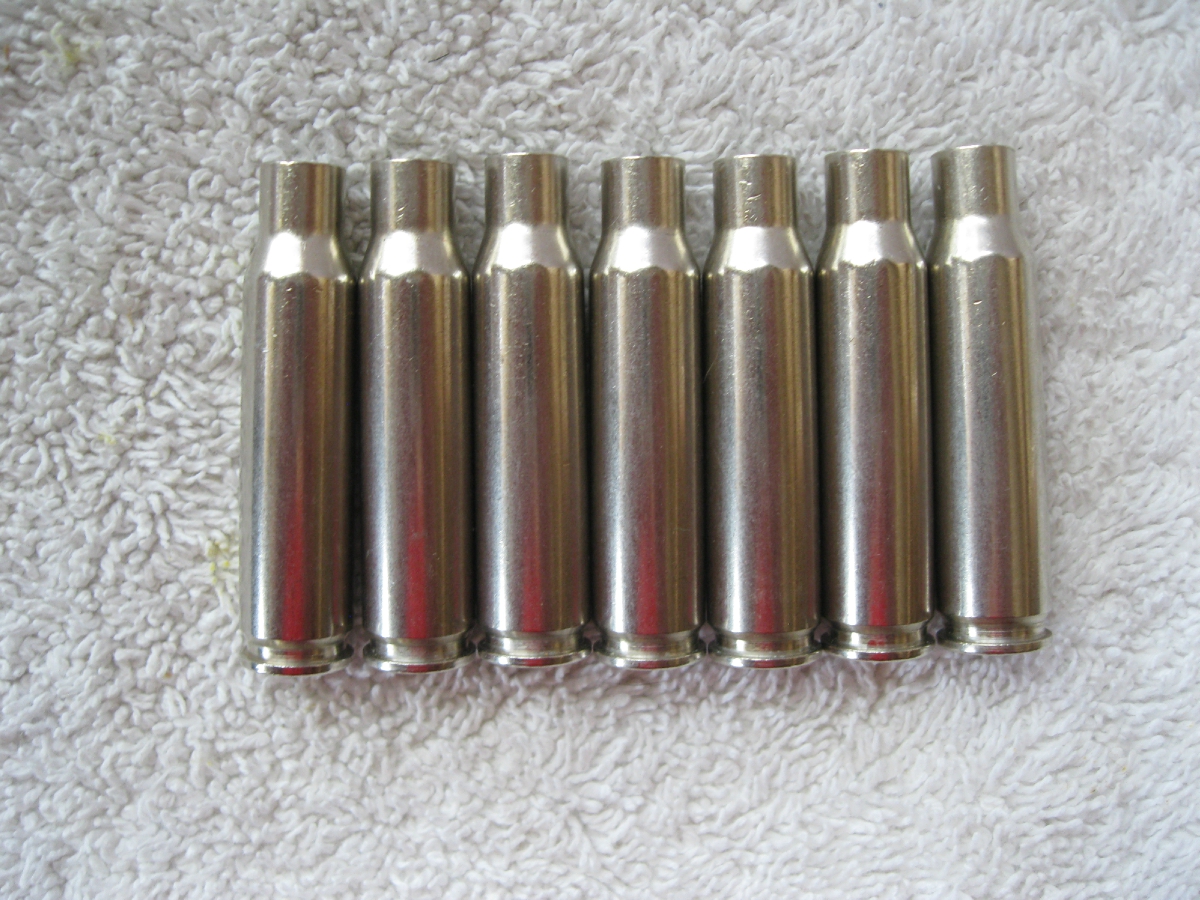 .308 Winchester Win Primed Nickel Plated Brass New 20 Count Reloading ...