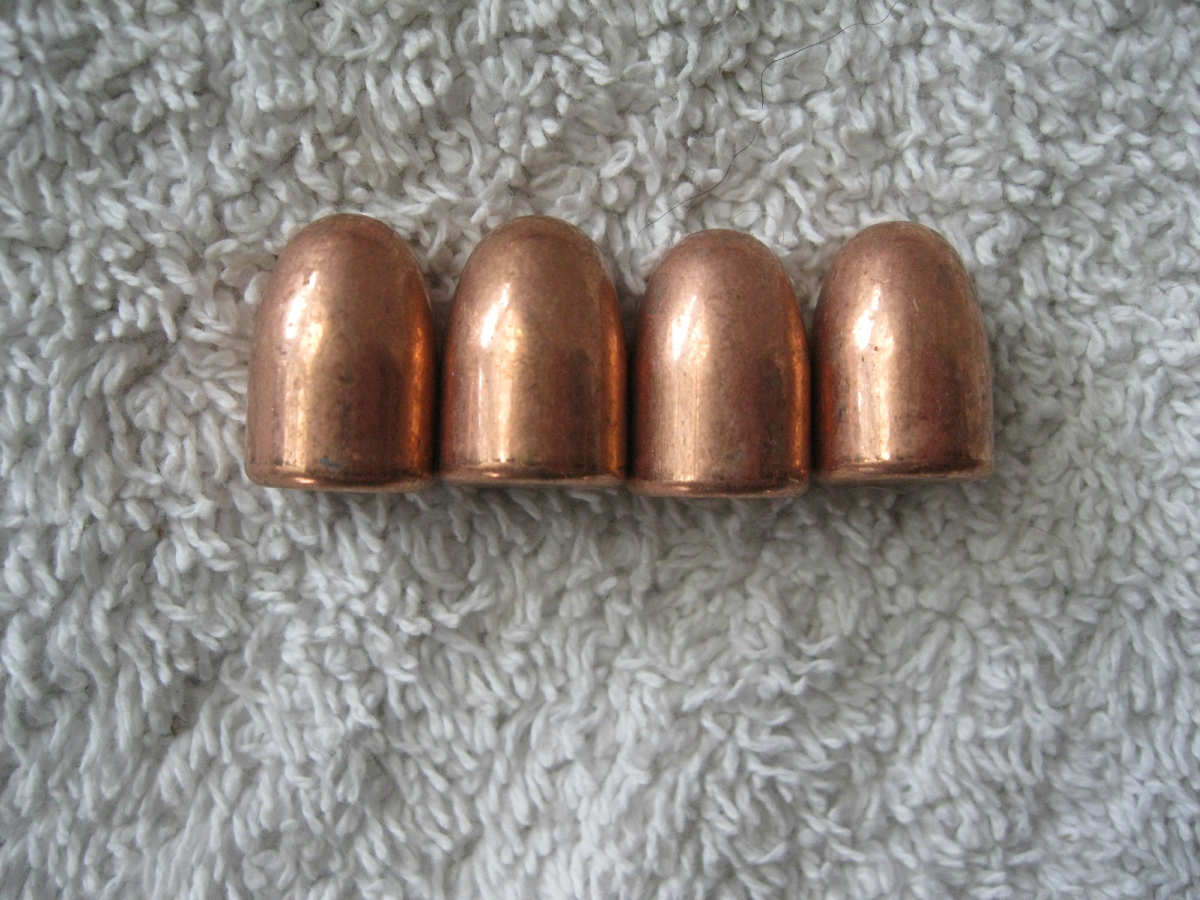 .451 230 GRAIN TMJ TOTAL METAL JACKET COPPER PLATED ROUND NOSE BULLETS ...