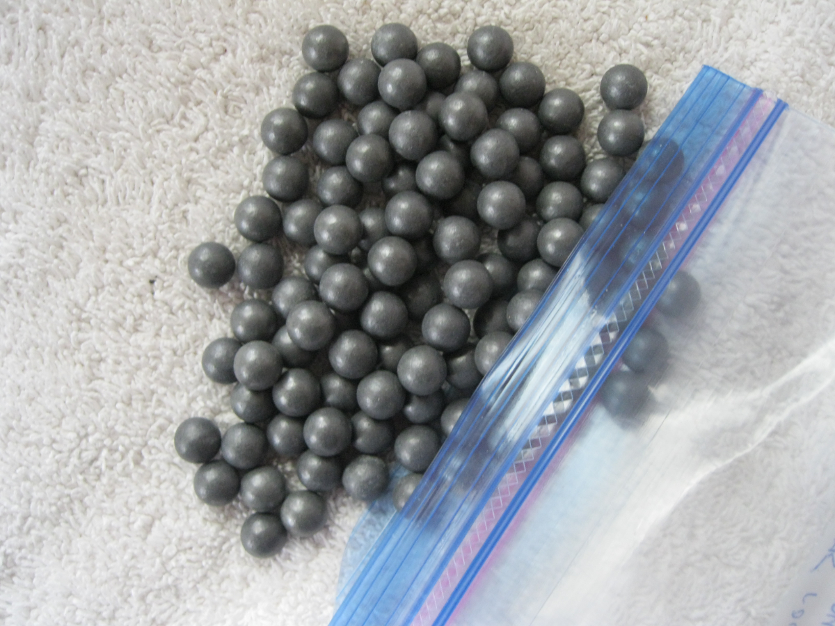 .375 ROUND BALLS 100 COUNT plus 2 MUZZLE LOADING BLACK POWDER SHOOTING ...