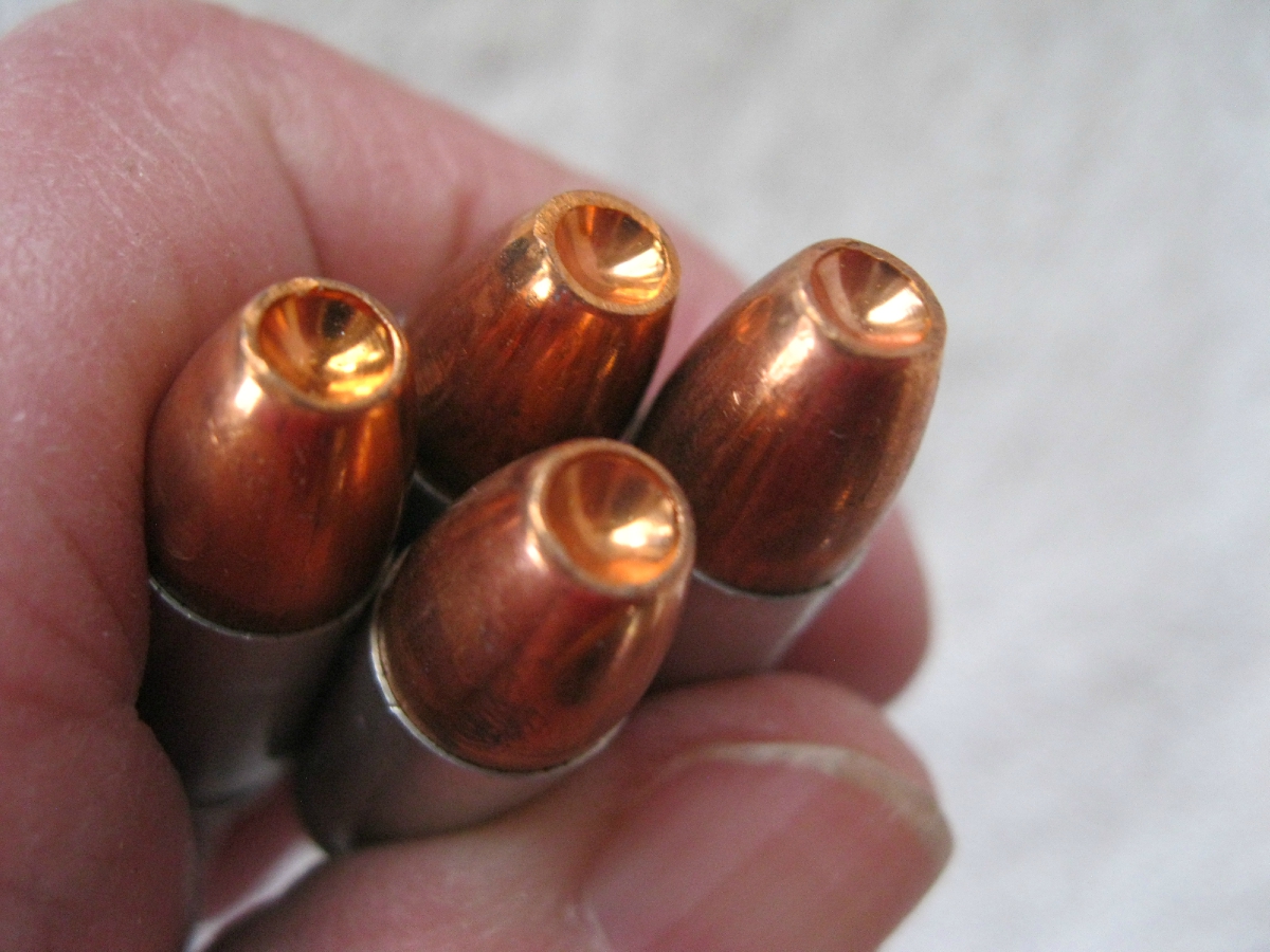9mm Luger 124 Grain Copper Bullet (9x19mm) Ammunition Tmj Hp Total ...