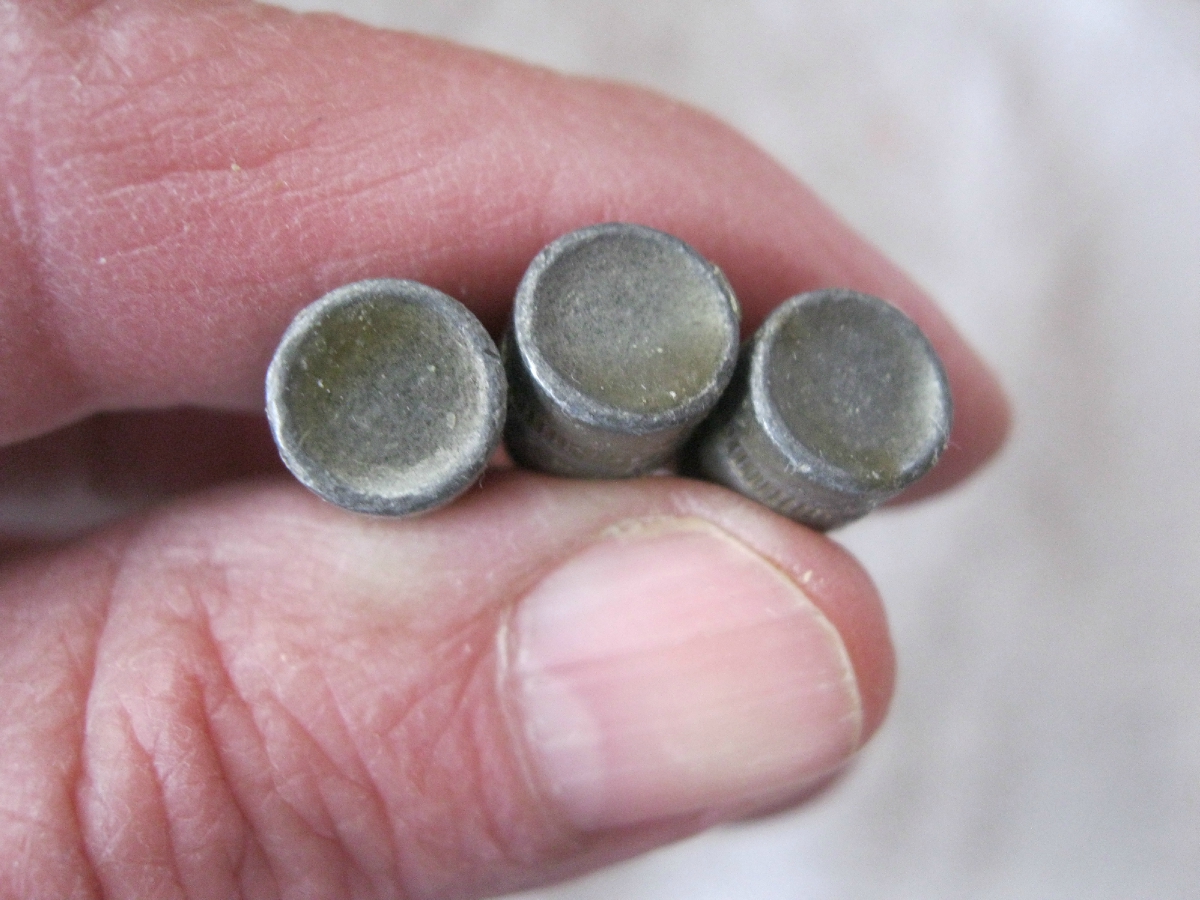 32 Caliber 98 Grain Round Nose 3 Antimony Lead Hand-Dip Lubed Bullets ...