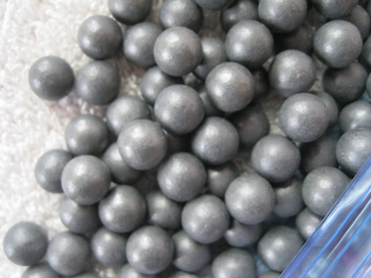 .375 Round Balls 100 Count Plus 2 Muzzle Loading Black Powder Shooting ...