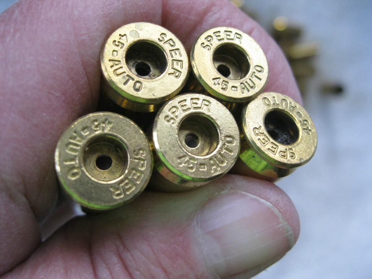 .45 Auto Acp Primer Tested Brass 100 Count Plus 1 Automatic Colt Pistol ...