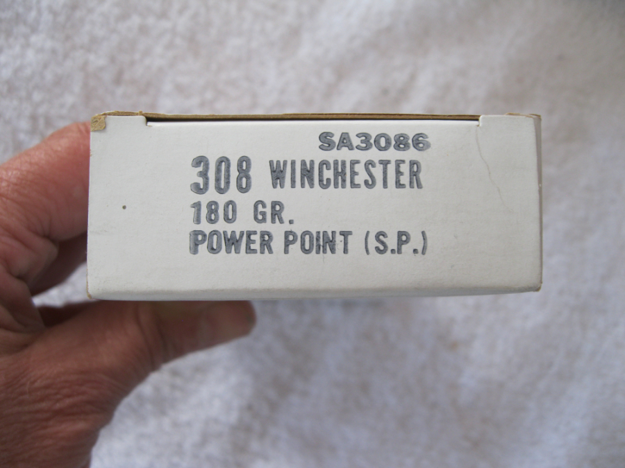 Winchester .308 180 GRAIN POWER POINT SP SAAMI REFERENCE AMMUNITION ...