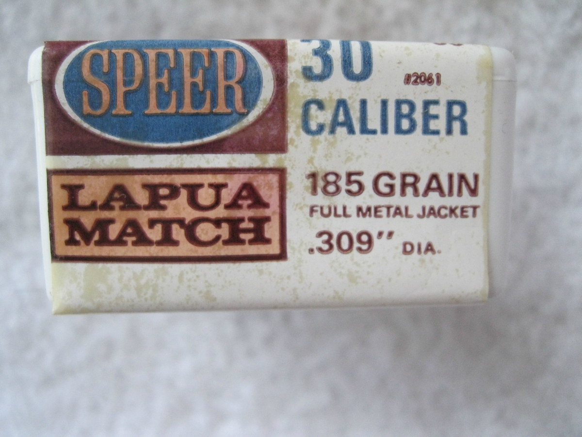 Speer Lapua Match .309 Diameter 30 Caliber 185 Grain Fmj Full Metal ...