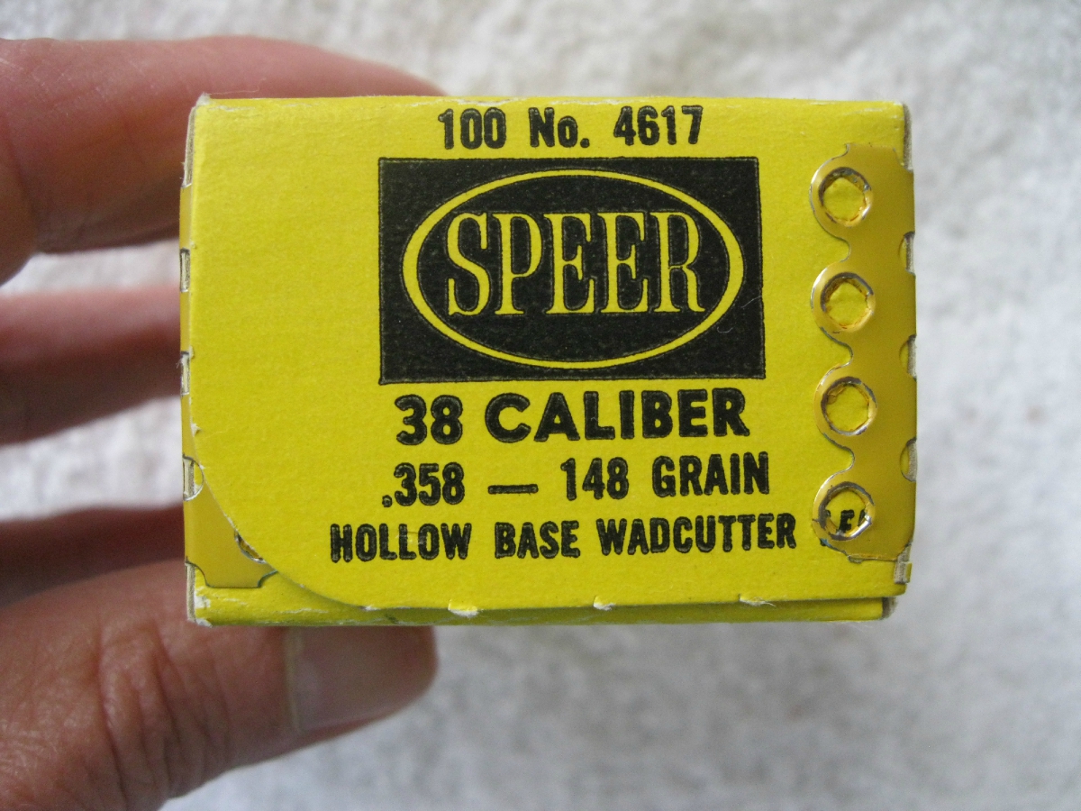 38 CALIBER .358 148 GRAIN HBWC HOLLOW BASE WADCUTTER BULLETS 100 count ...