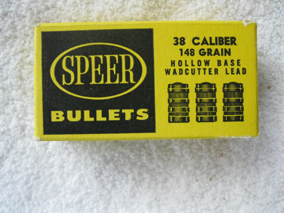 38 CALIBER .358 148 GRAIN HBWC HOLLOW BASE WADCUTTER BULLETS 100 count ...