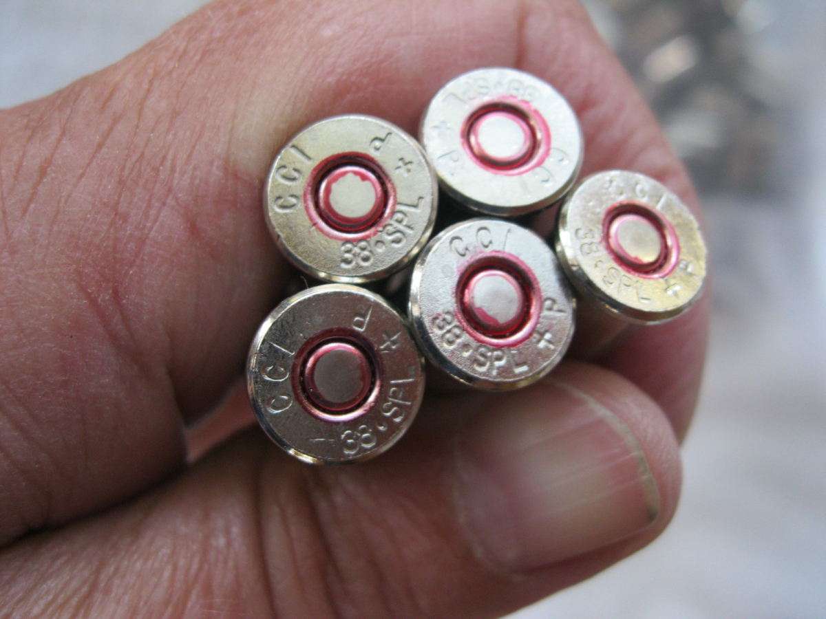 Pictures: 38 SPECIAL +P NEW NICKEL PLATED PRIMED CARTRIDGE CASES 242 ...