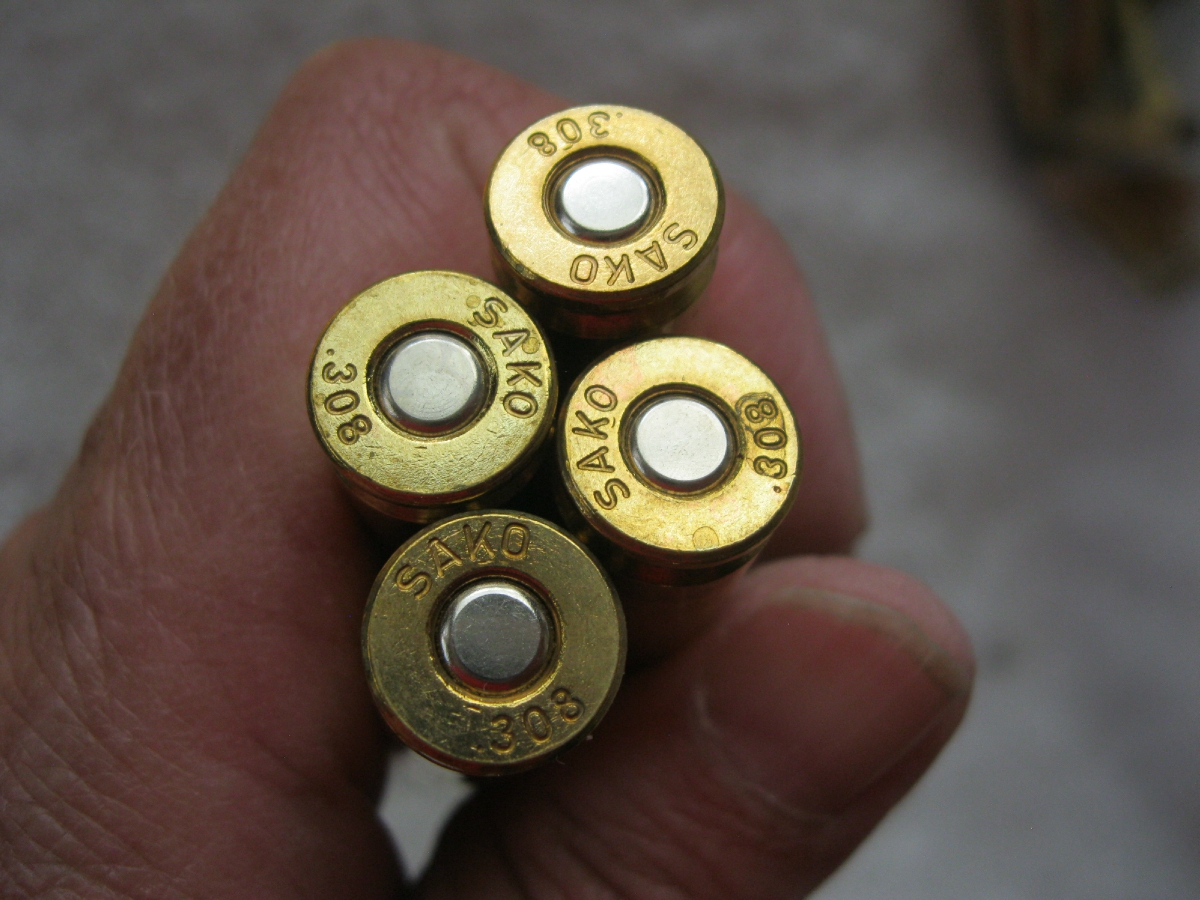 .308 New Primed Sako Brass Cartridge Cases 15 Count Reloading Components / 824-8 .308 Win. For ...