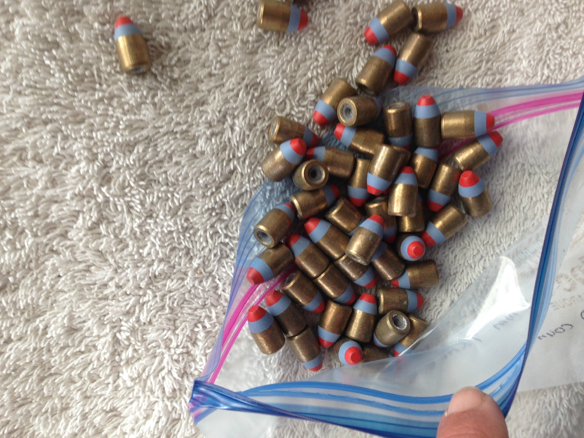 9mm 85 Grain Tracer Bullets Projectils 50 Count Reloading Components ...