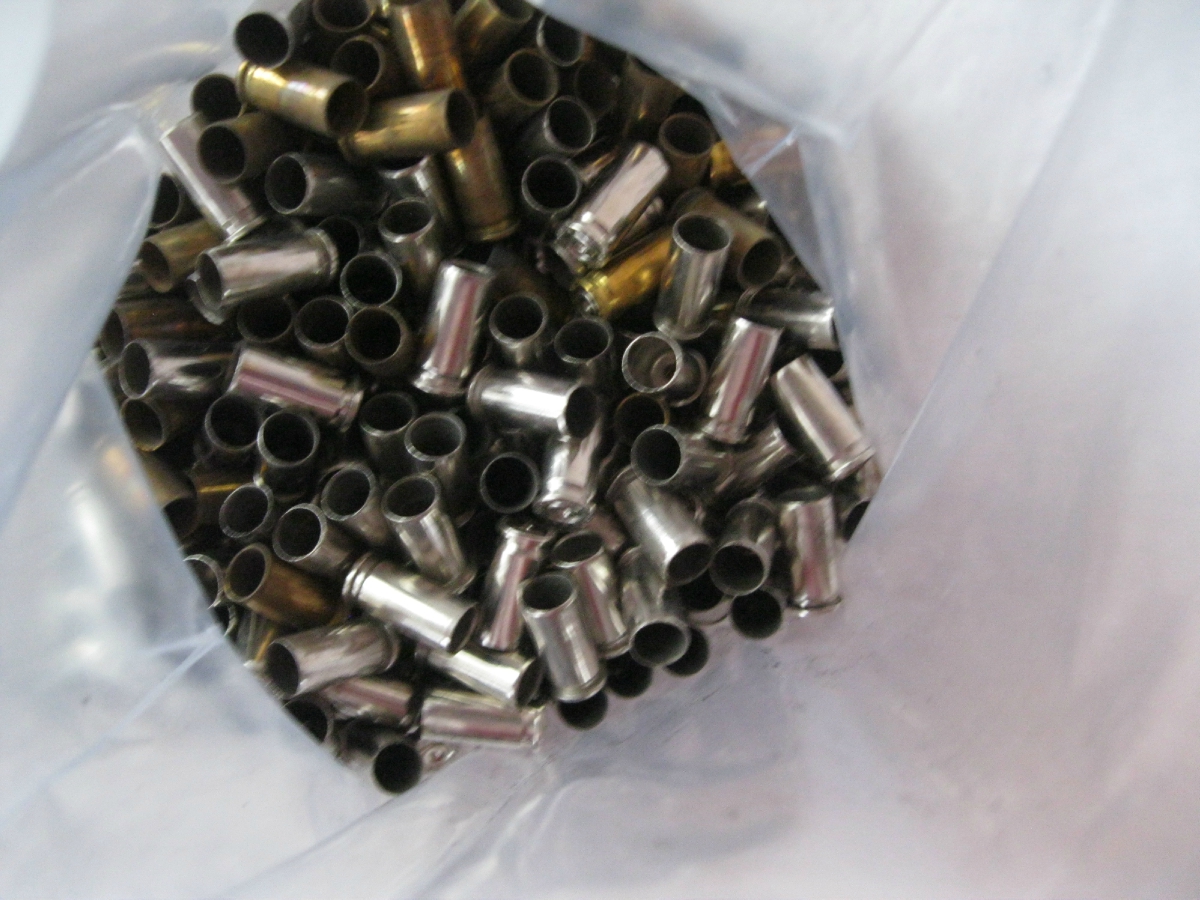 .25 Auto Once-Fired Cartridge Cases 381 Count Nickel & 63 Count Brass ...