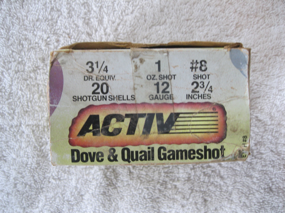 ACTIV ACT IV 12 GAUGE 3 1/4 DR. EQUIV. 1 OZ. SHOT #8 SHOT 2 3/4 SHOTGUN ...