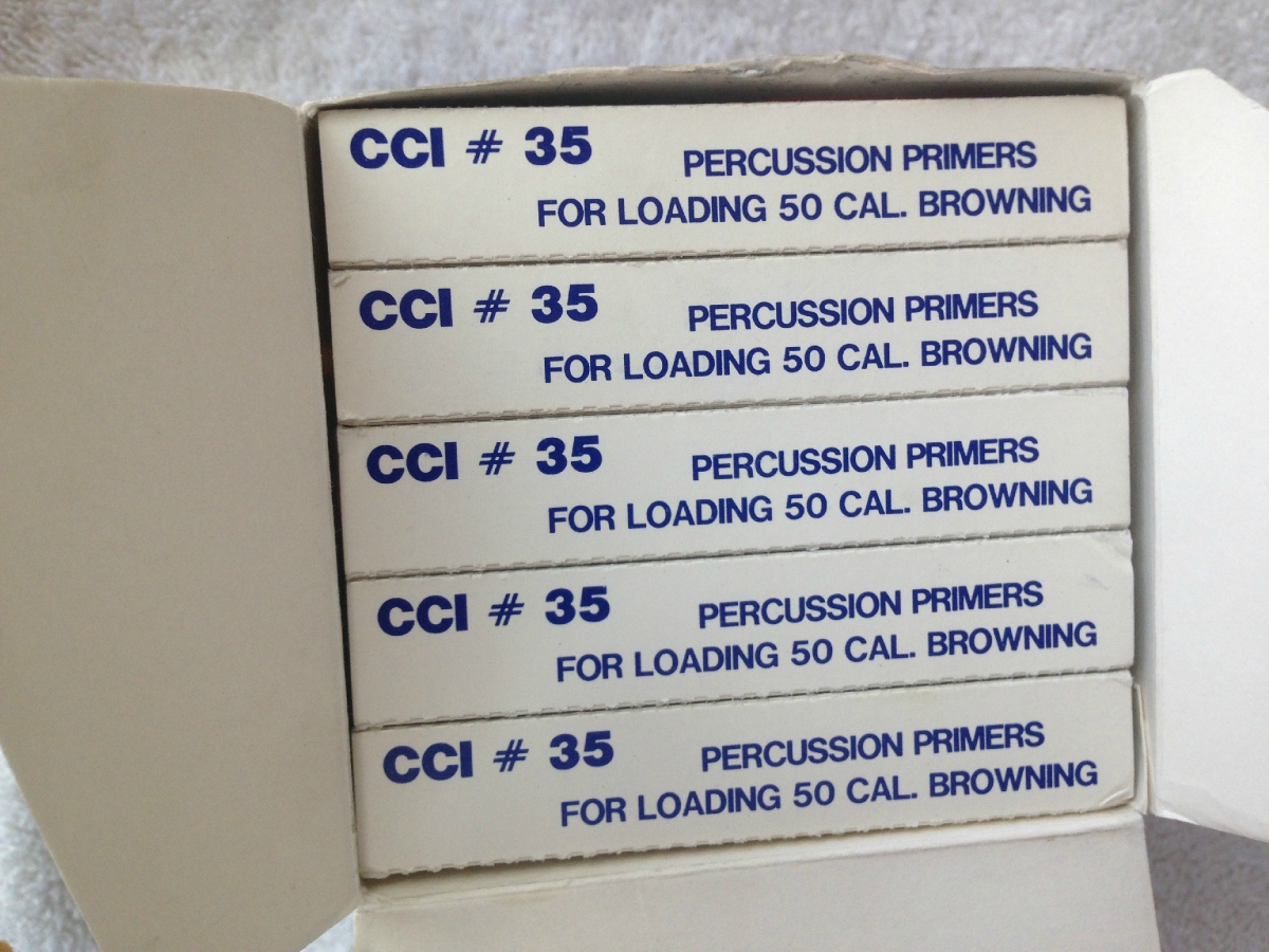 CCI Ammunition NO. 35 50 CALIBER BMG PRIMERS BROWNING MACHINE GUN 500 ...