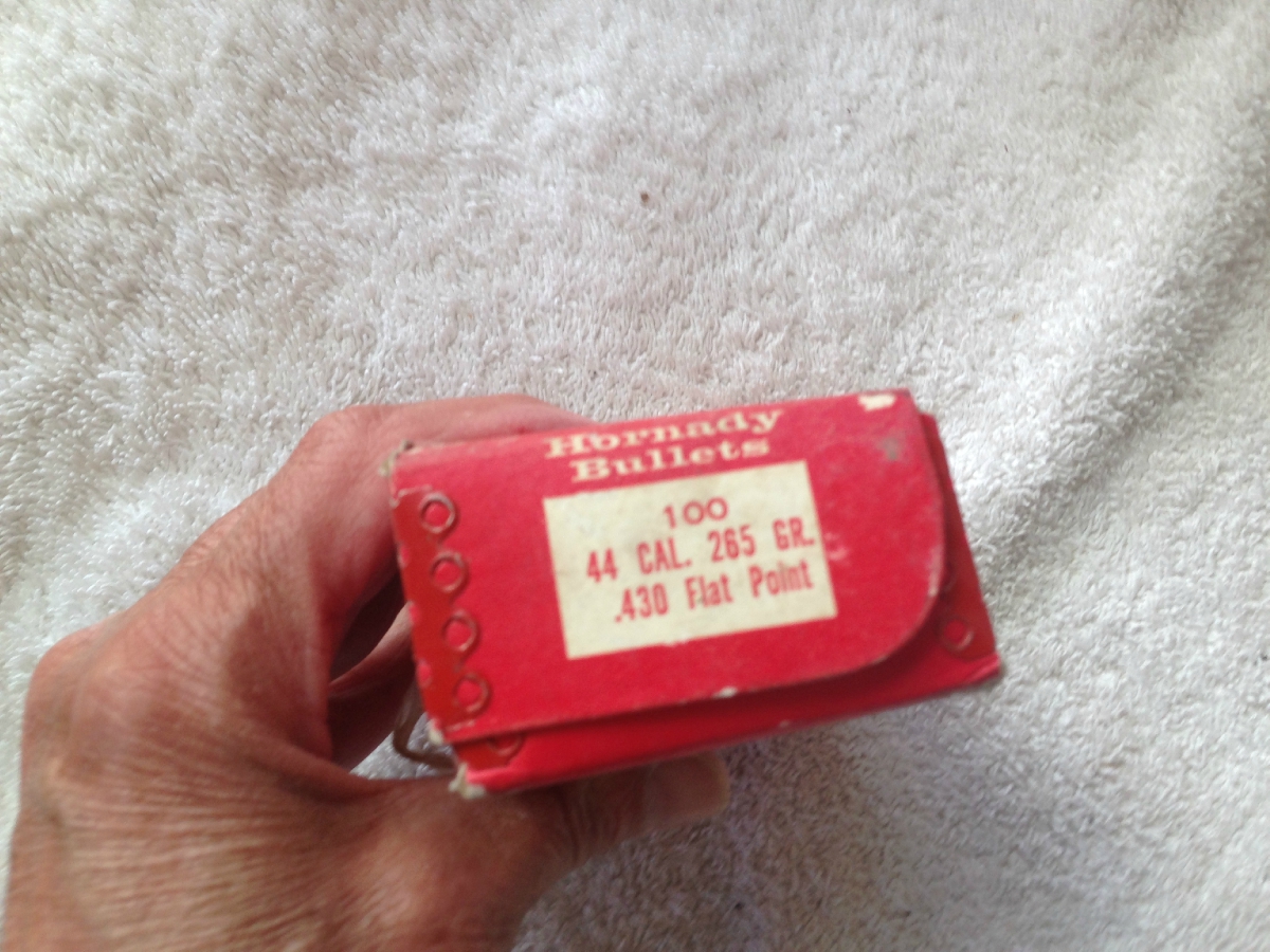 Hornady .44 Caliber 265 Grain .430 Dia Flat Point Nose Bullets 100 ...