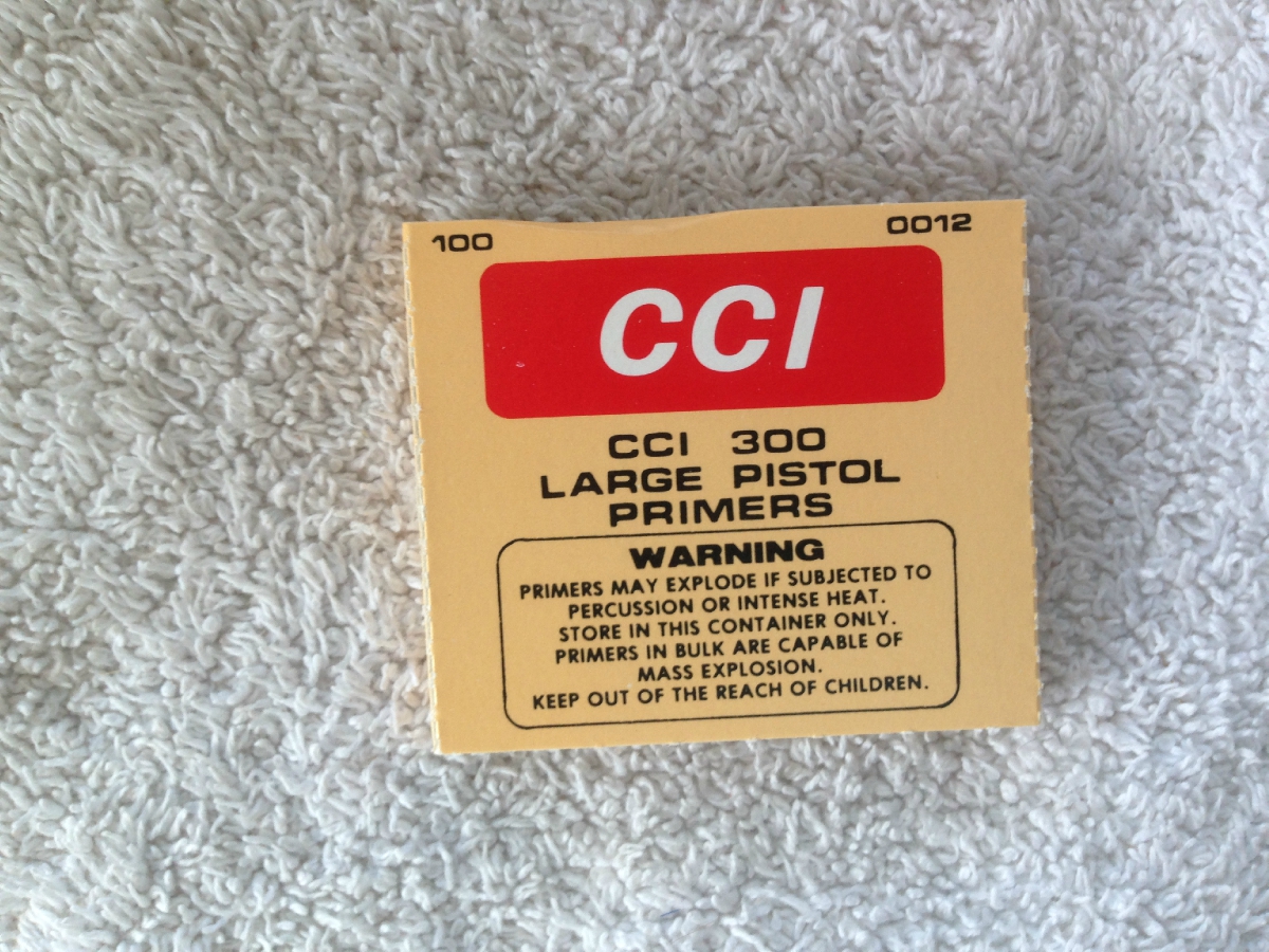 Omark Industries Cci 300 Large Pistol Primers 1000 Count (10 Trays Of ...