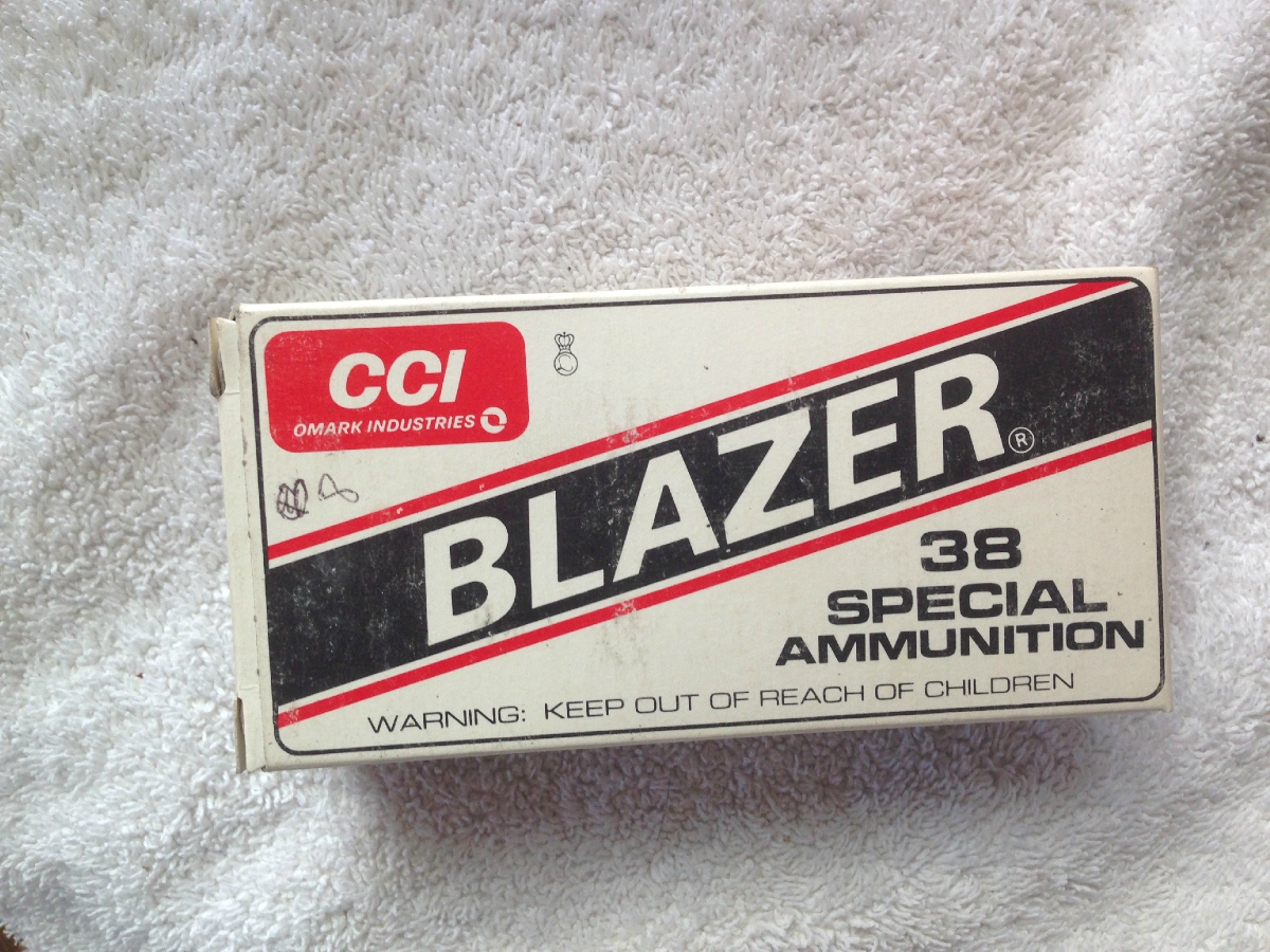 CCI Ammunition 38 SPECIAL +P 158 GRAIN LEAD SWC SEMI-WADCUTTER HP HOLLOW POINT BLAZER AMMUNITION ...