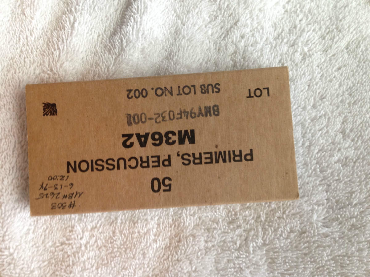 CCI M36A2 PERCUSSION PRIMERS for 50 CALIBER 30mm WARTHOG GAU 8 50 count ...