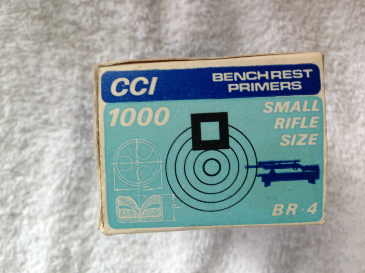 CCI BR-4 BENCHREST PRIMERS SMALL RIFLE SIZE 1000 count / 920-0