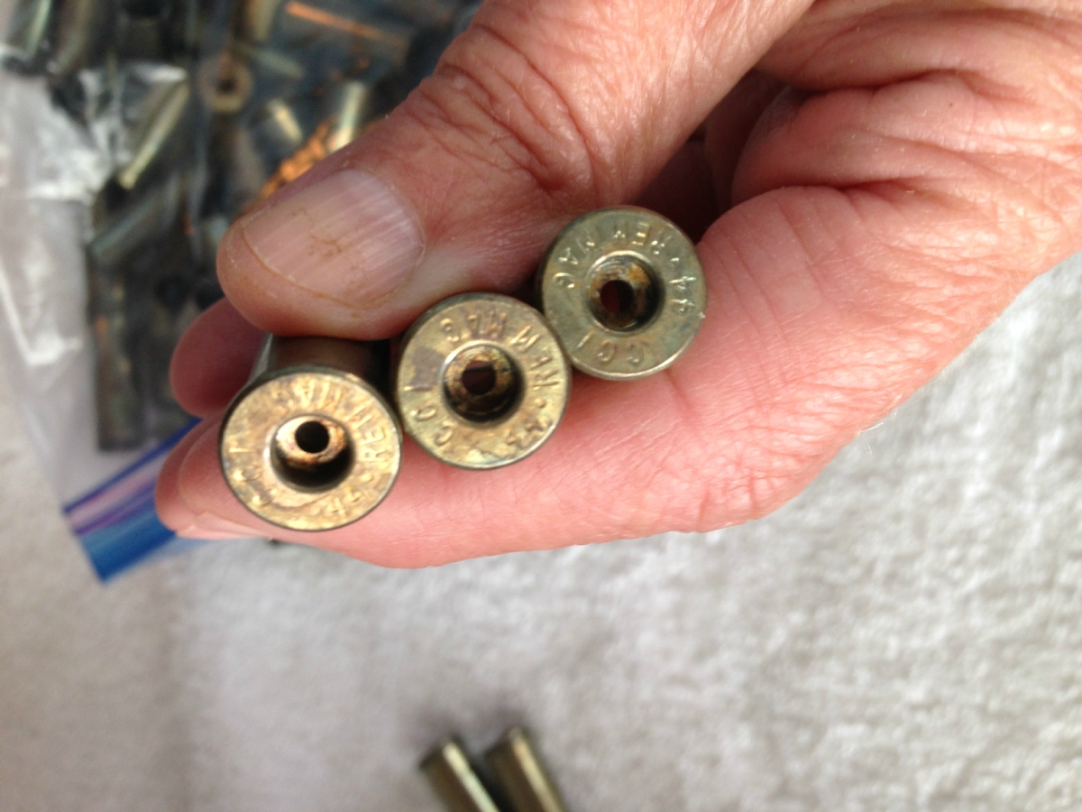 Pictures: CCI .44 REM MAG ONCE-FIRED BRASS CARTRIDGE CASES 100 count ...