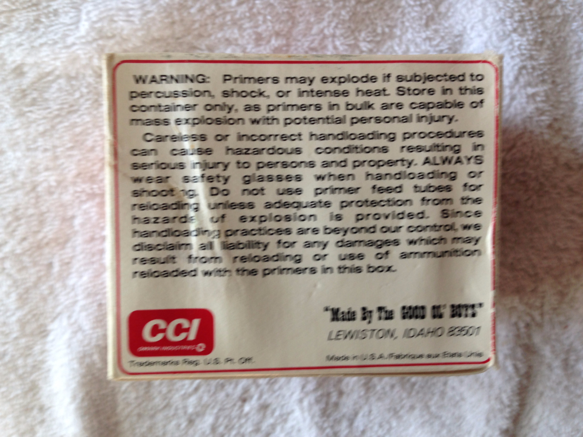 Cci Ammunition Cci 209m Magnum Shotshell Primers 500 Count Reloading ...