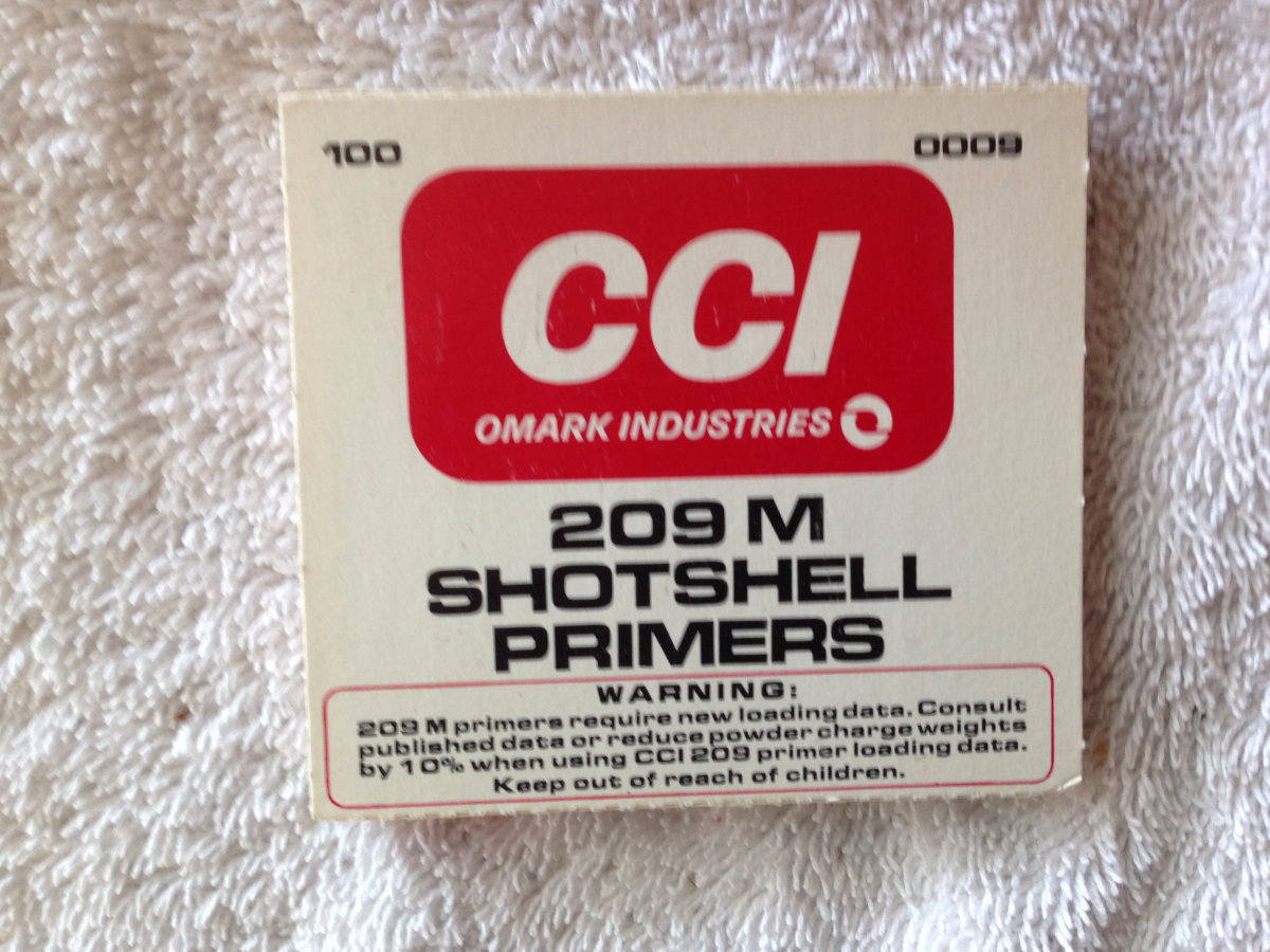 Cci Ammunition Cci 209m Magnum Shotshell Primers 500 Count Reloading ...