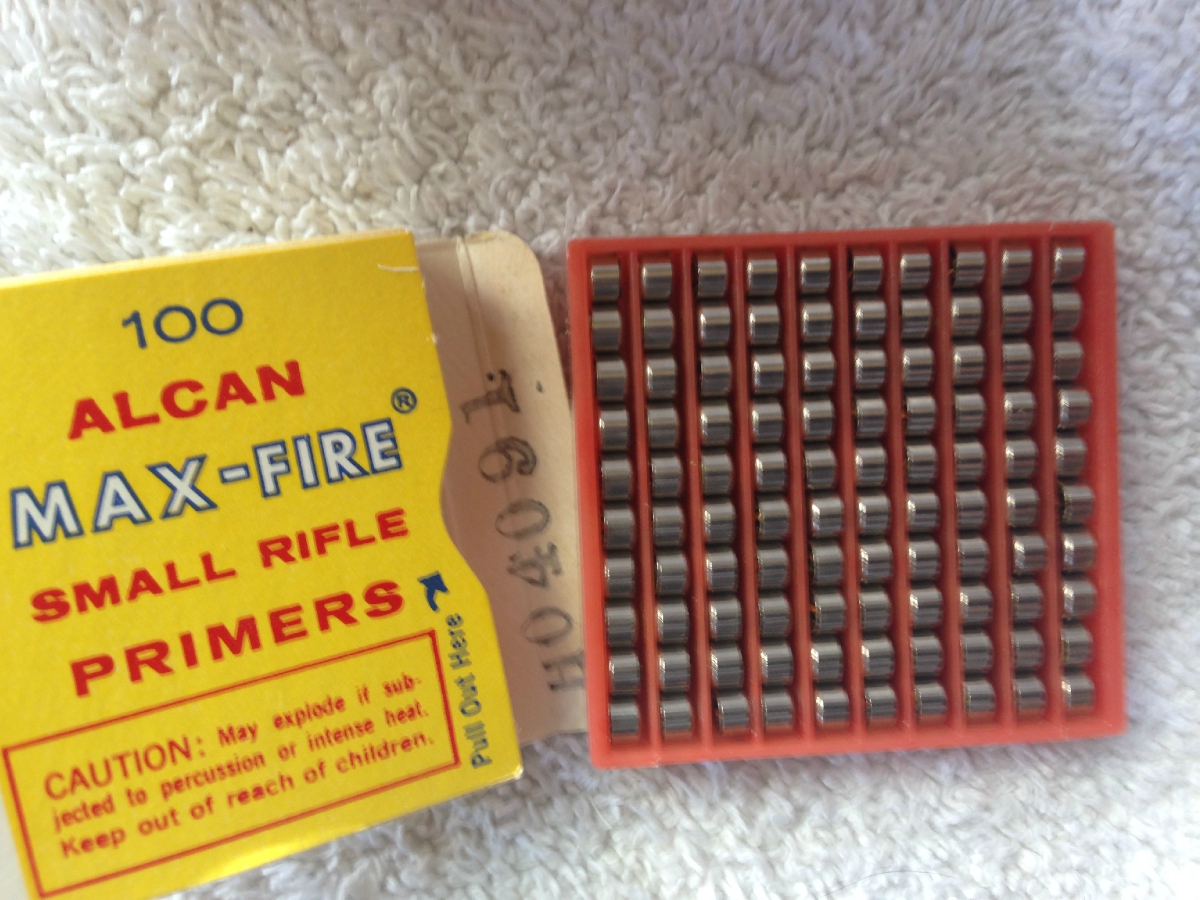 Alcan Max-Fire Primers Small Rifle 1000 Count Vintage Reloading ...
