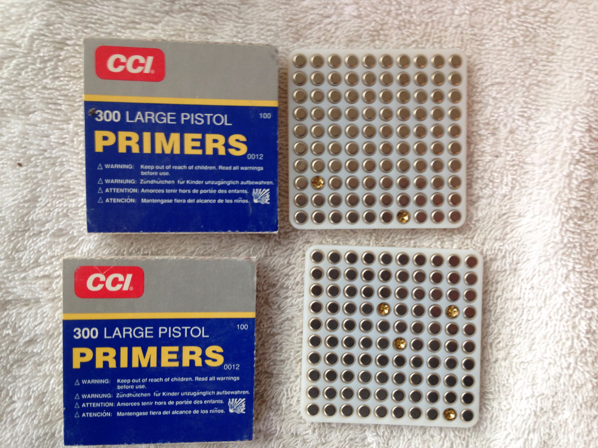 Cci Ammunition Cci No. 300 Large Pistol Primers 0012 200 Count / 1011-0 ...
